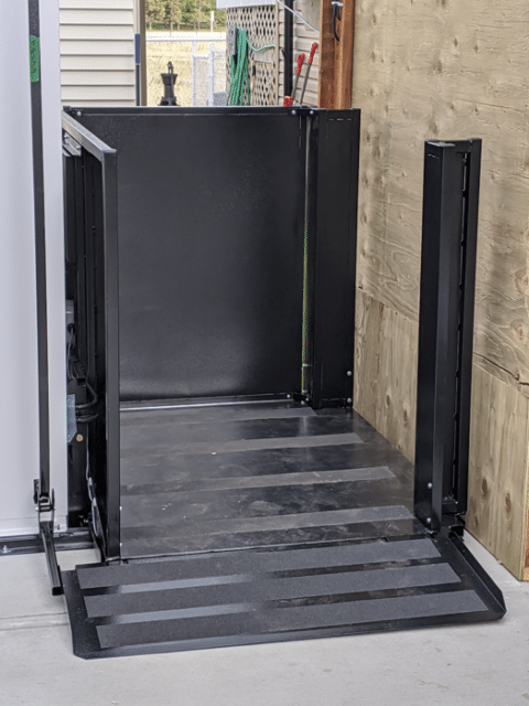 Interlock, Call-Send and Safety Pan on Wheelchair Platform Lift ...