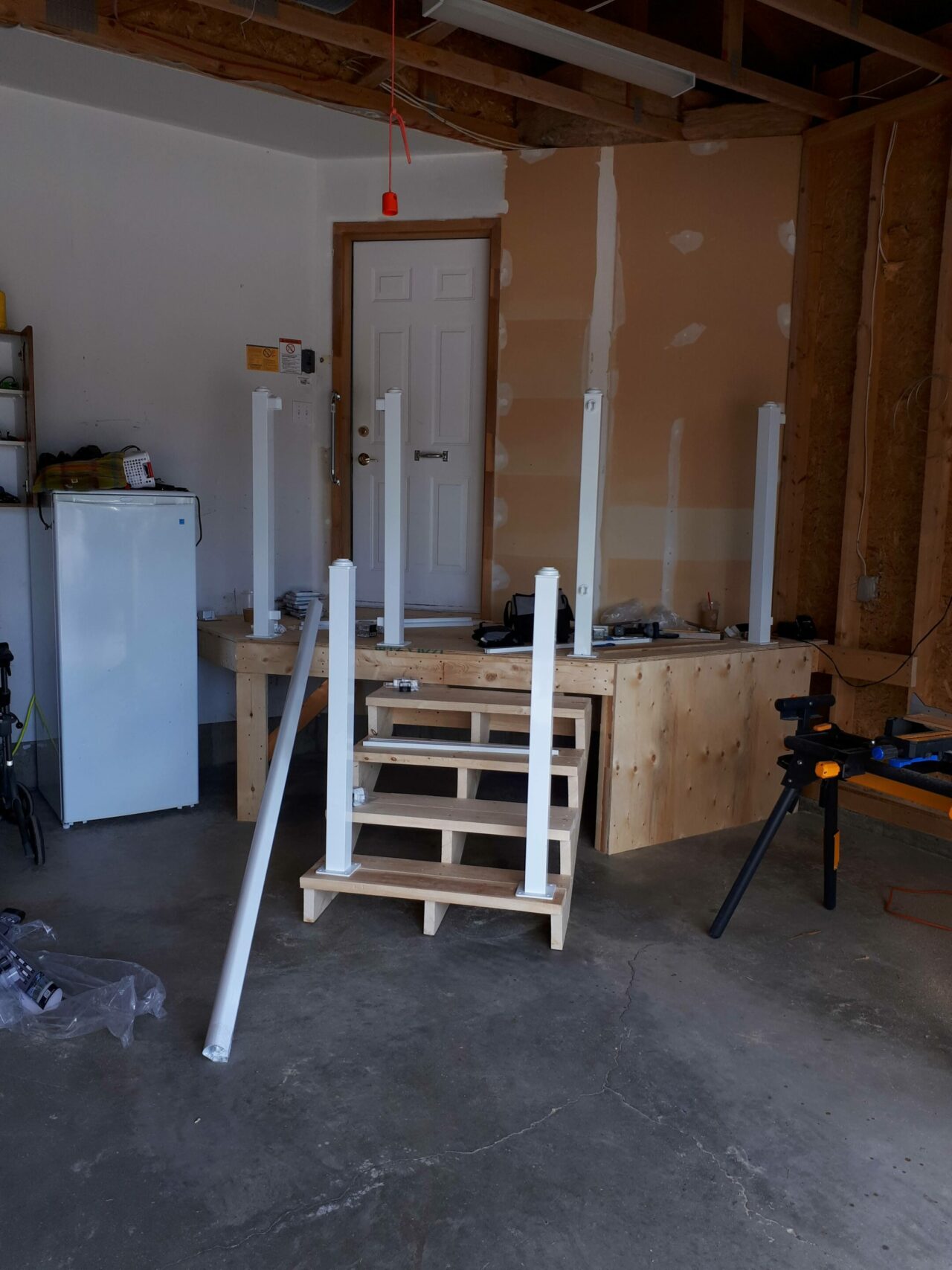 Wheelchair Platform Lift Installation in a Garage - Railings and Gates ...