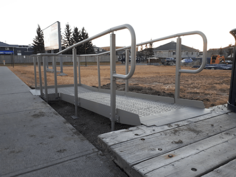 Custom Options for Wheelchair Ramp Turning Platforms | Advantage Home ...
