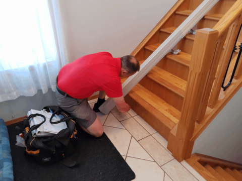 Straight Stair Lift Installation - Handicare 1100 | Advantage Home ...