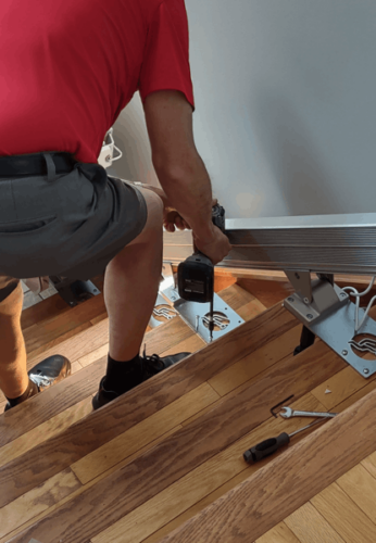 Straight Stair Lift Installation - Handicare 1100 | Advantage Home ...