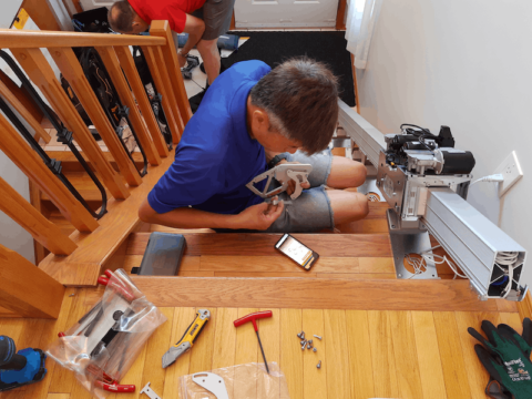 Straight Stair Lift Installation - Handicare 1100 | Advantage Home ...