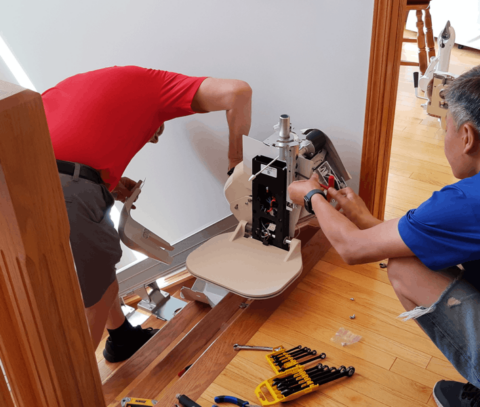 Straight Stair Lift Installation - Handicare 1100 | Advantage Home ...